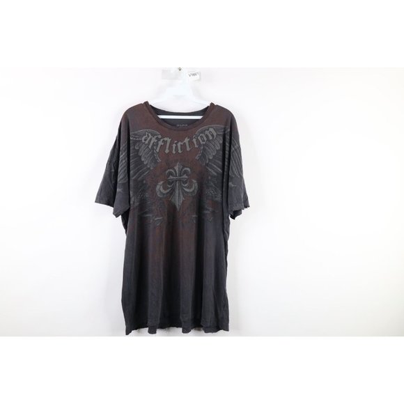 Affliction | Shirts | Vintage Affliction 2xl Rampage Jackson Fleur De ...